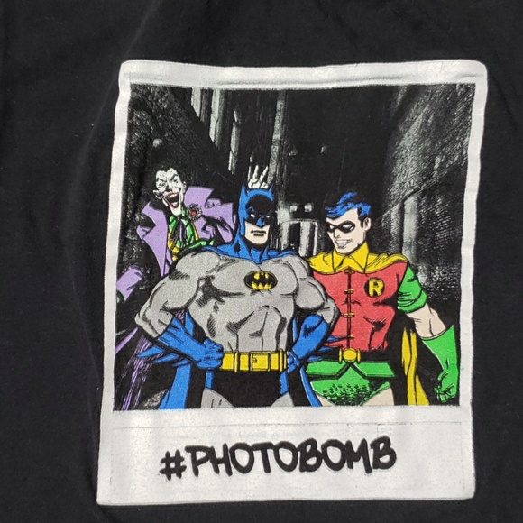 DC Comics | Shirts & Tops | Dc Comics Batman Robin Black Tshirt | Poshmark